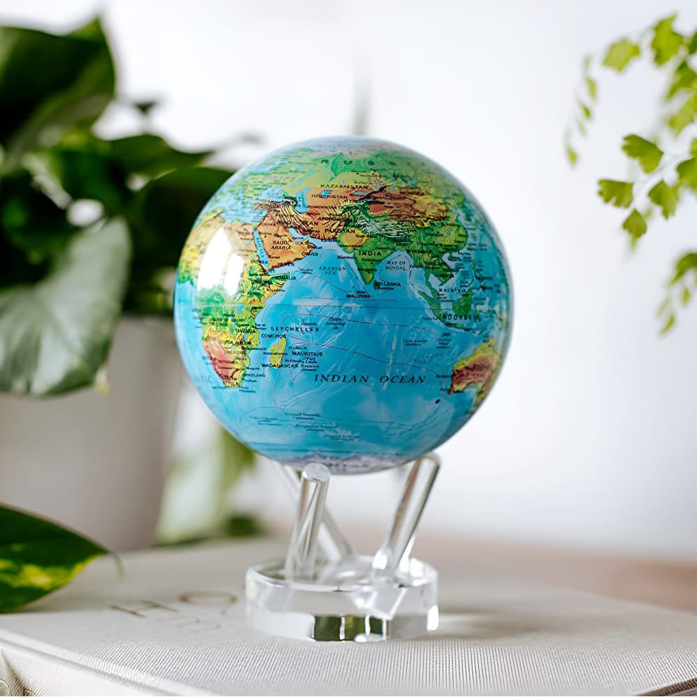 Blue Ocean Relief Map World Globe - Beauty is in the Details