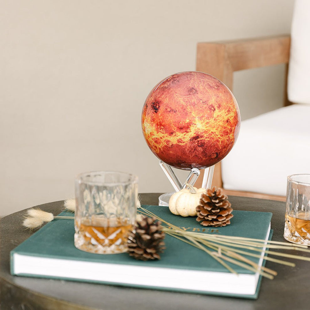 Venus MOVA Globe - Ambient Light Powered Spinning Planet Decor